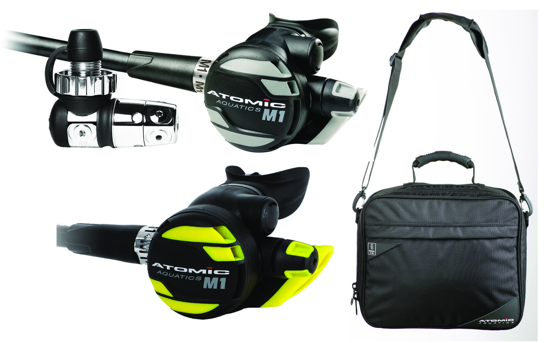 Atomic M1 Atemregler-Set inkl. Octopus & Atemreglertasche | Tauchfieber ...